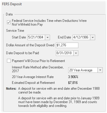 Calculating Federal Deposit and Redeposit Service | RetireReady Solutions